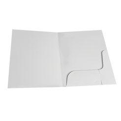 White Gloss Presentation Folders – Cathedral Products